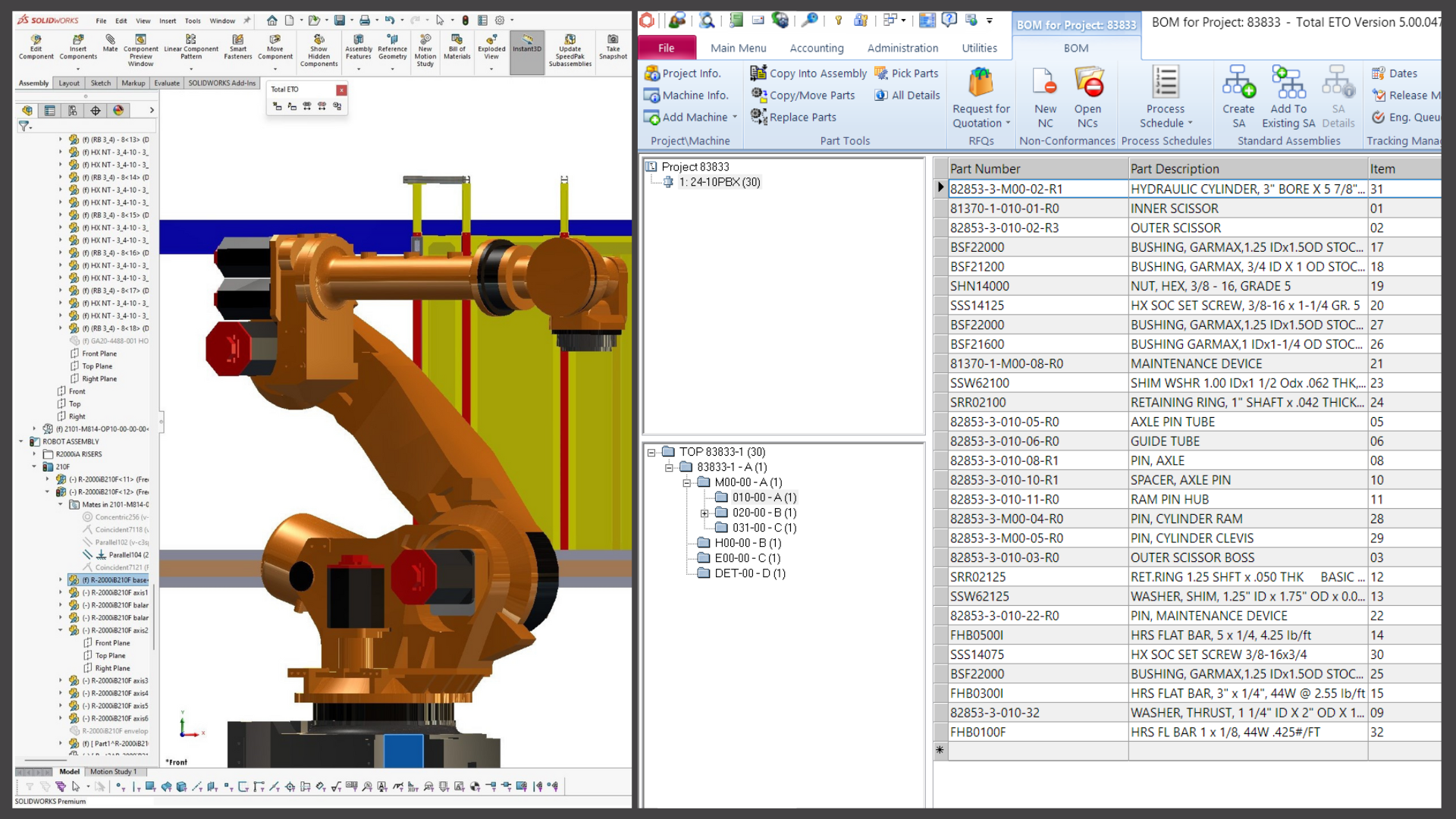 A SOLIDWORKS ERP for Custom Machine Builders
